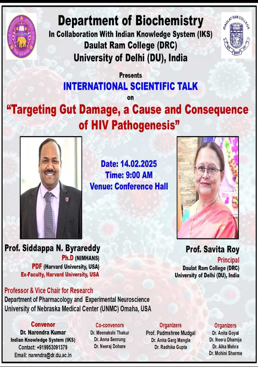 International Scientific Talk | Daulat Ram College